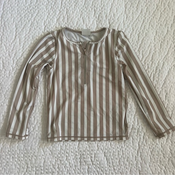 Kuling x Kenza | Swim | Kuling X Kenza Tan Stripe Rashguard | Poshmark